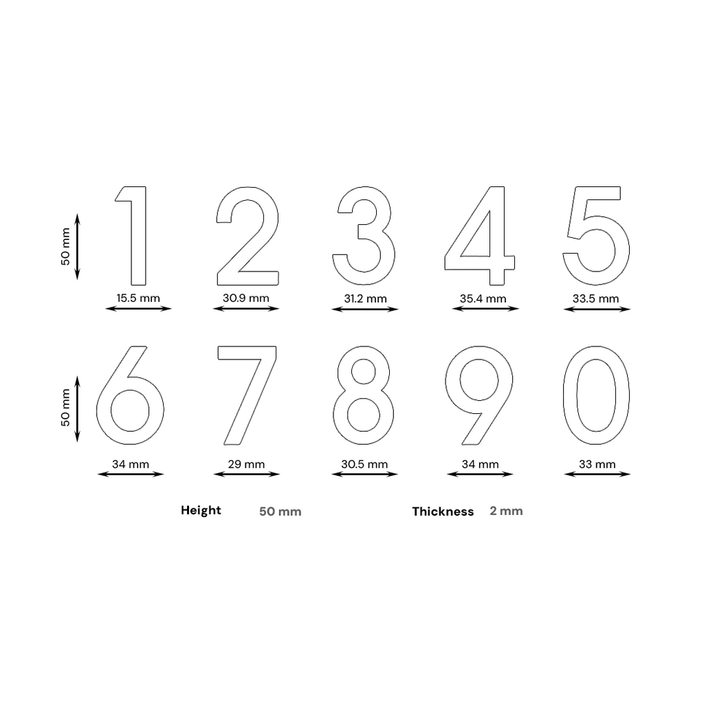House Numbers – Stonemore